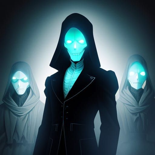 Ghostly Spectral Agents Emerge from Shadows in Men... - AI Art