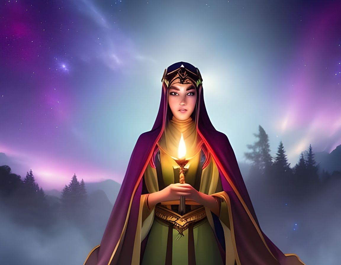 Pearl Vandran, Coven Matron - AI Generated Artwork - NightCafe Creator