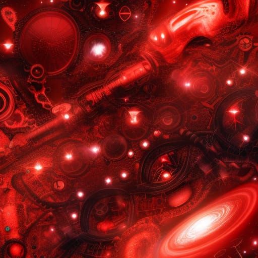 Red Space stars planets moons high definition resolution 8K crisp ...