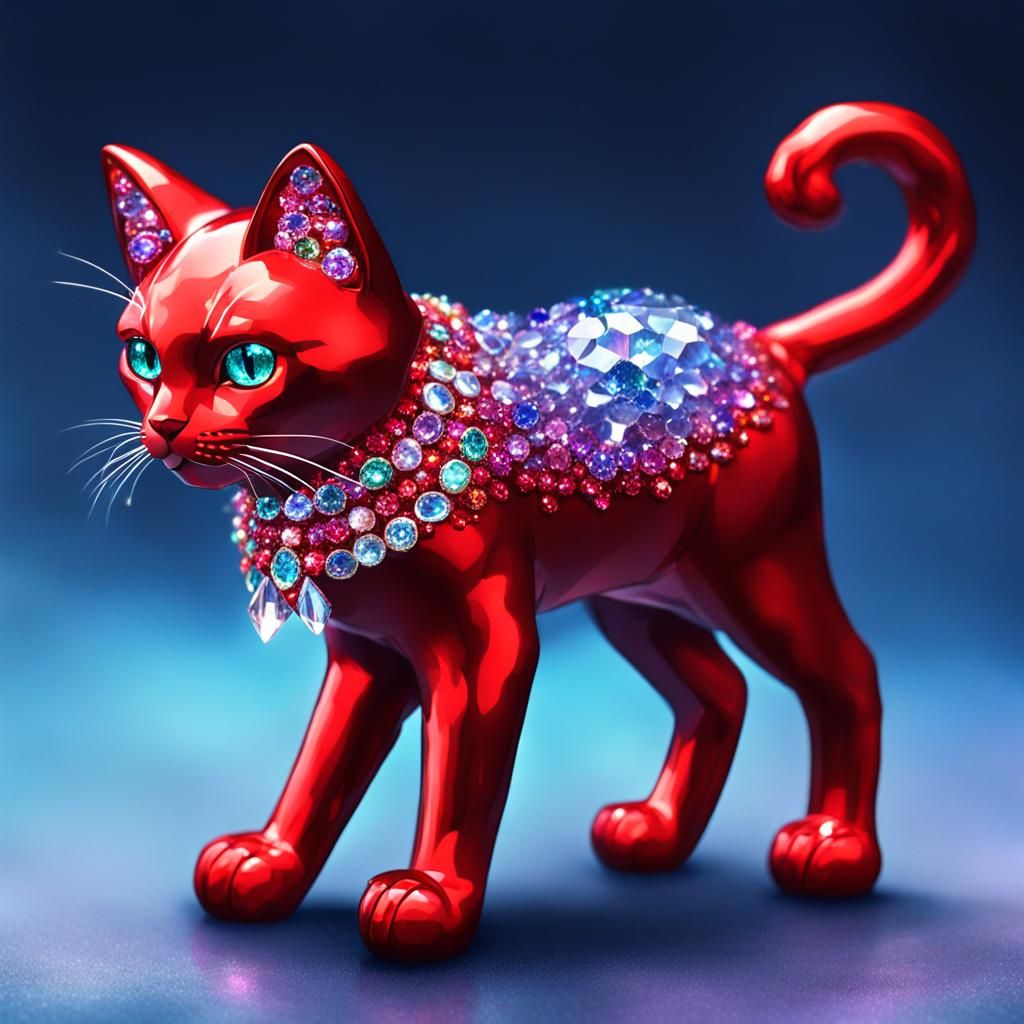 red cat - AI Generated Artwork - NightCafe Creator
