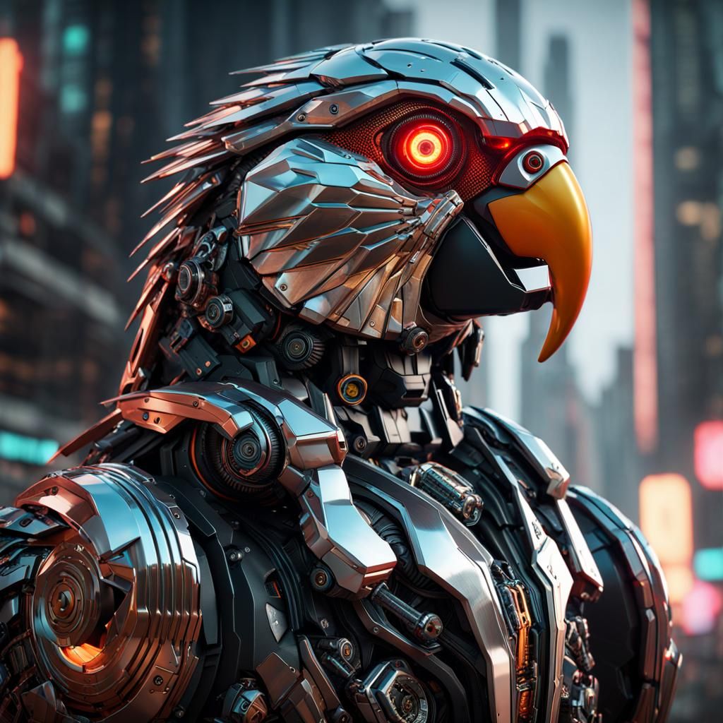 Killer Bird Robot from Distant Future - AI Generated Artwork ...