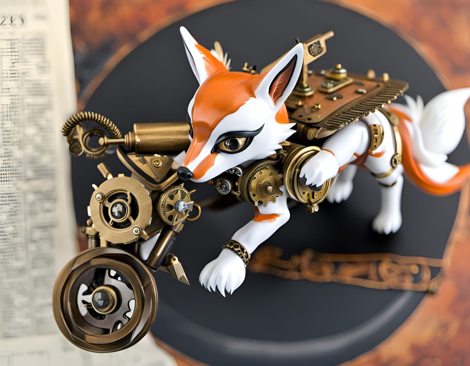 clockwork kitsune - AI Generated Artwork - NightCafe Creator