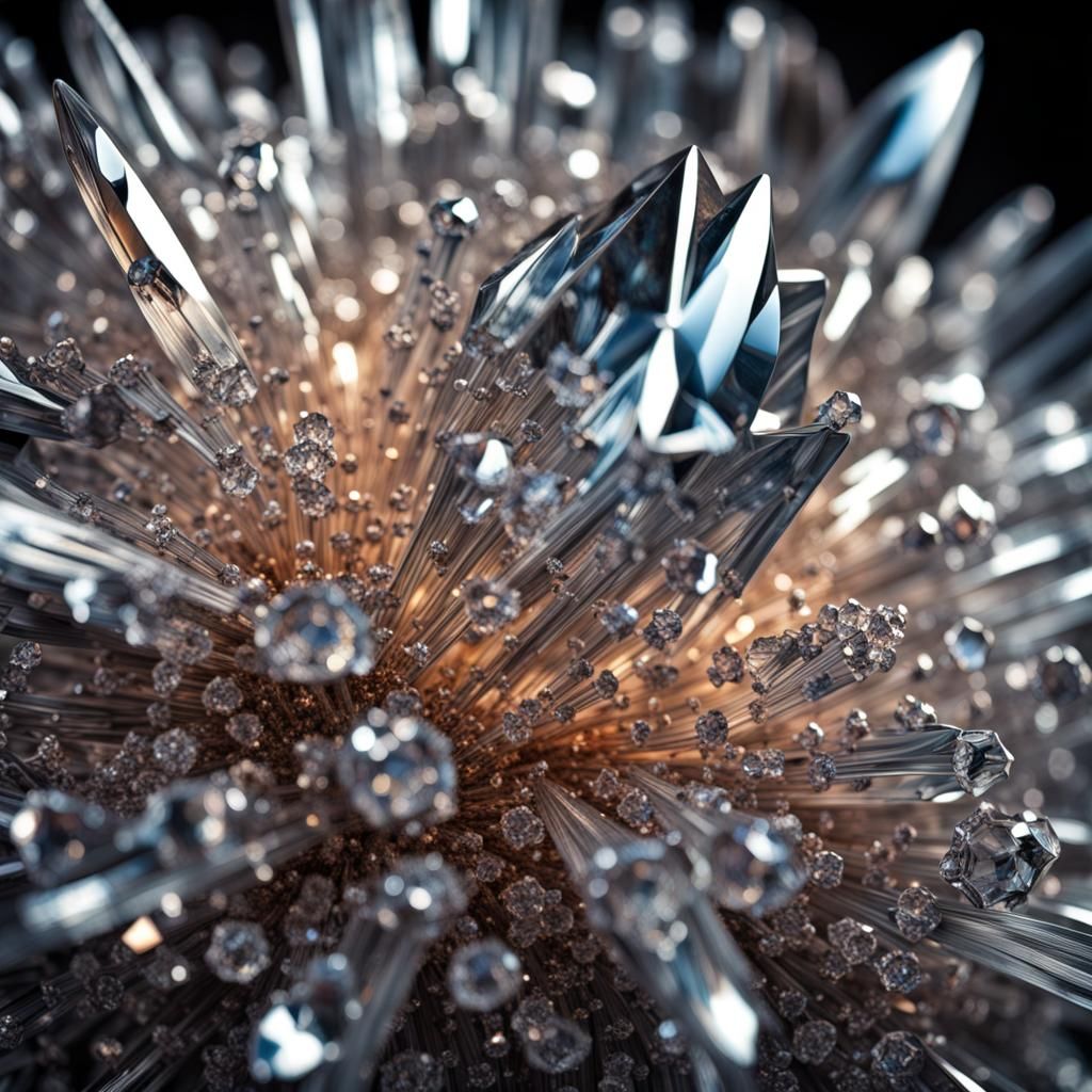 Czech crystal sharp explosion - AI Generated Artwork - NightCafe Creator