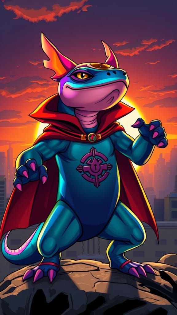 Super strong axolotl - Majestic Axolotl Hero in Iridescent ...