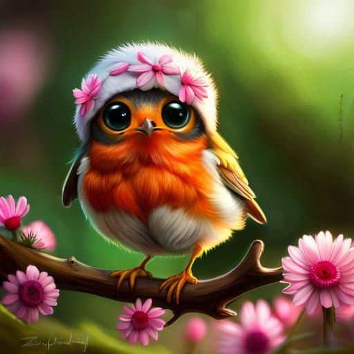 Robin bird - AI Generated Artwork - NightCafe Creator