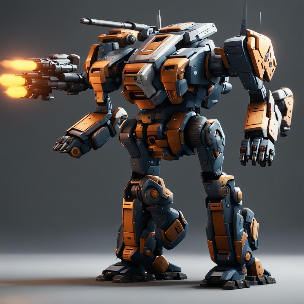 Battle Mech! - AI Generated Artwork - NightCafe Creator
