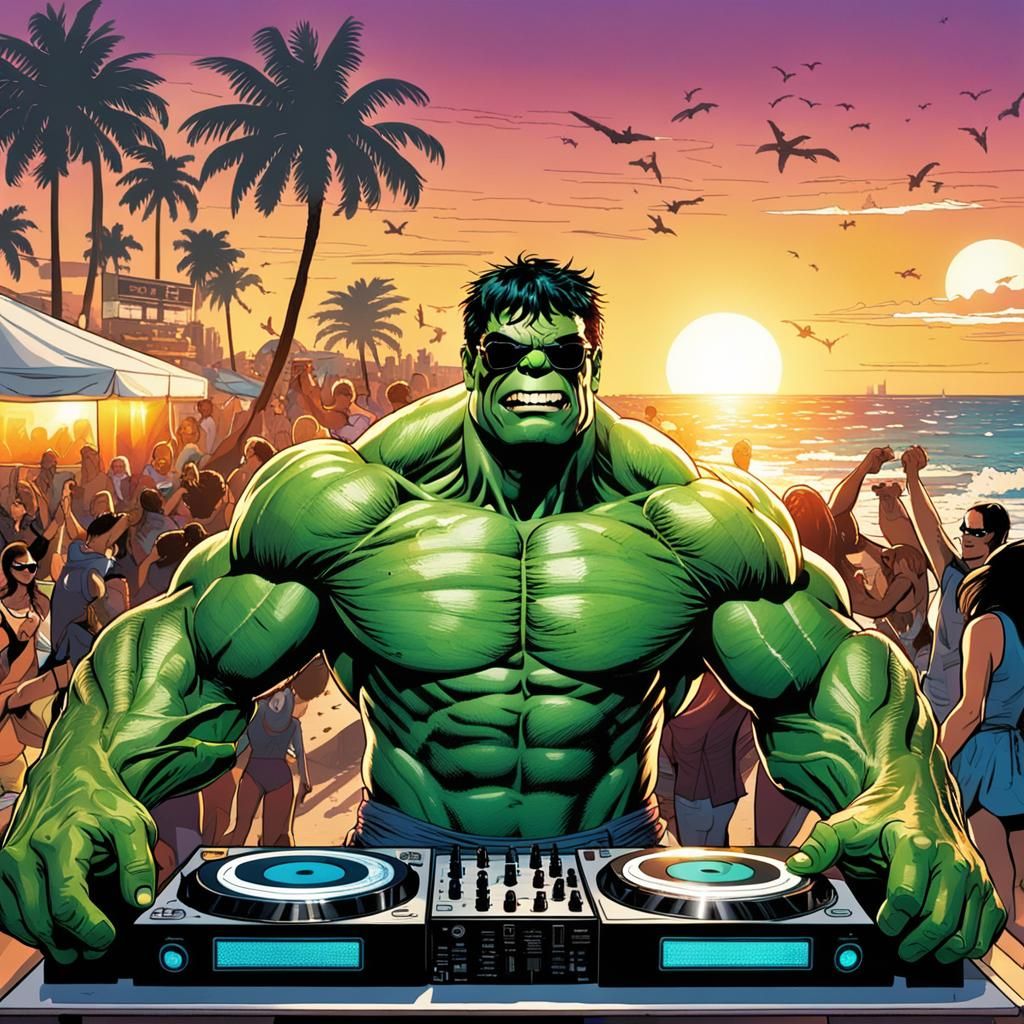 DJ Hulk - AI Generated Artwork - NightCafe Creator