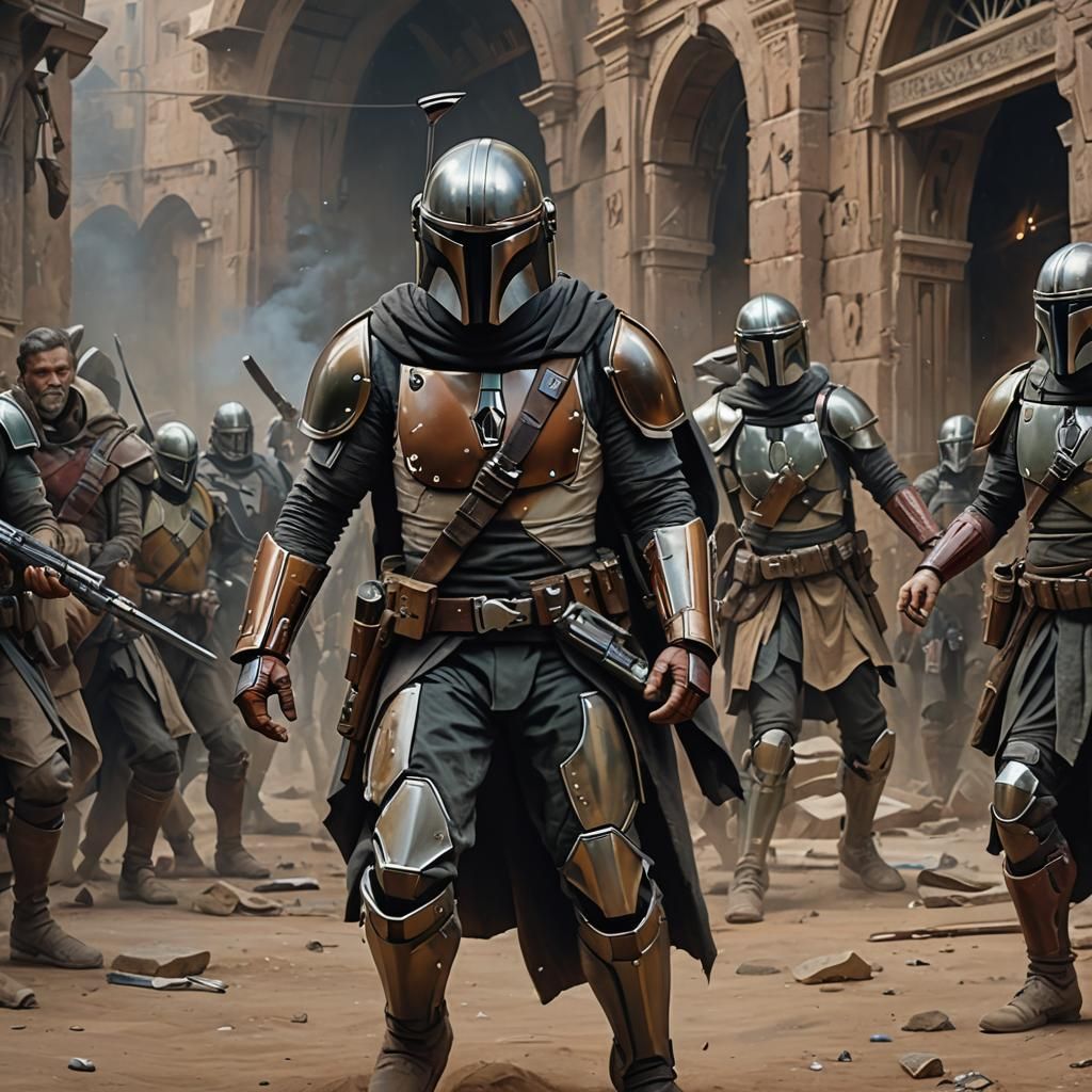 The Mandalorian, by Serge Marshennikov, John William Waterhouse, Peter ...