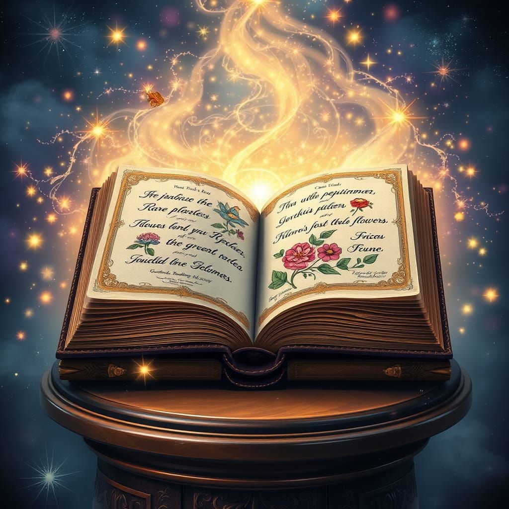 Magical Storybook 2 - Whimsical Storybook Under Starry Night...