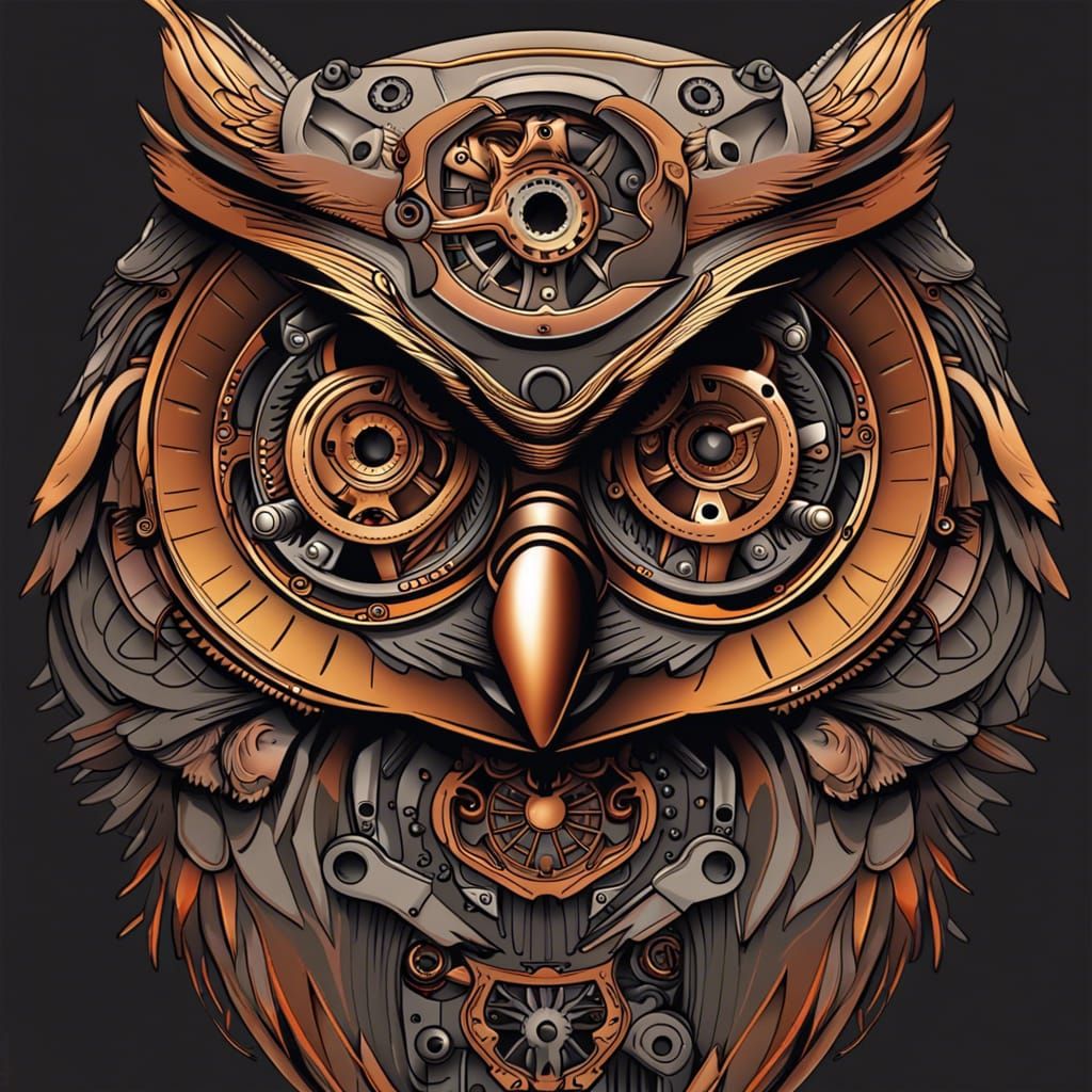 Owl Engineering - AI Generated Artwork - NightCafe Creator