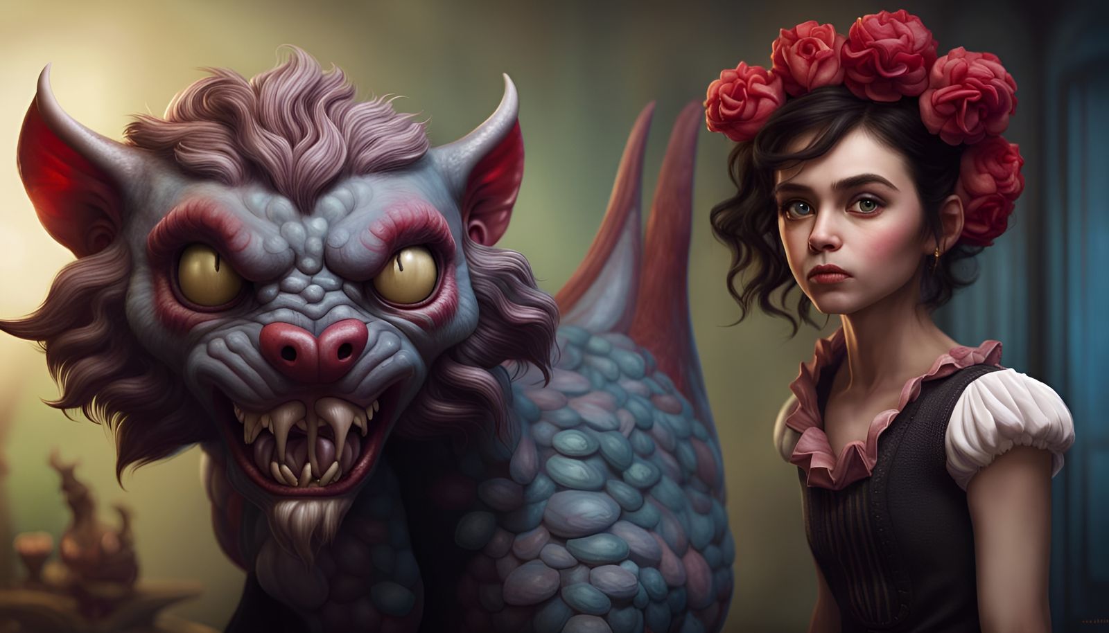 Painting Of A Very Beautiful Chimera - AI Generated Artwork - NightCafe ...