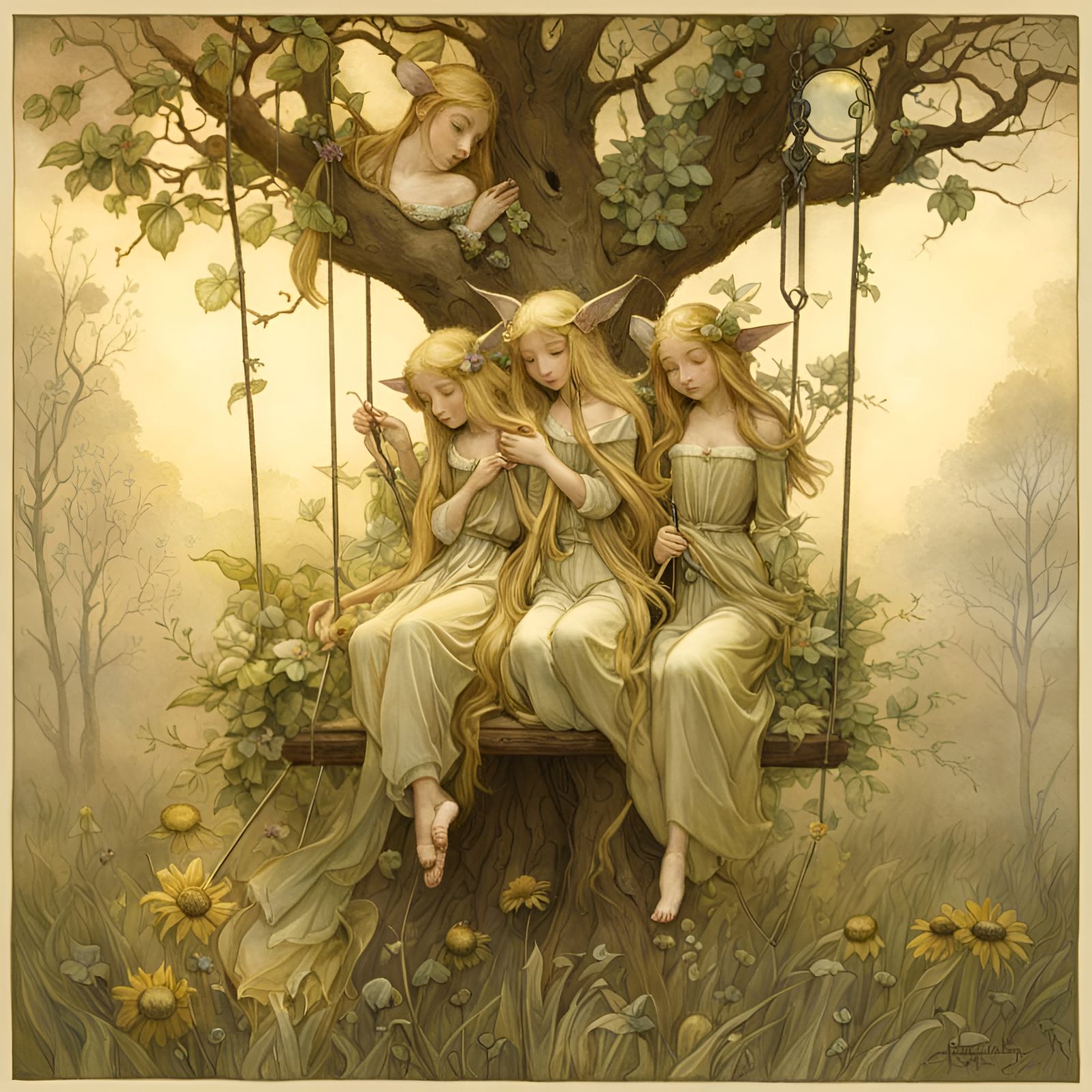 Swinging Along - AI Generated Artwork - NightCafe Creator