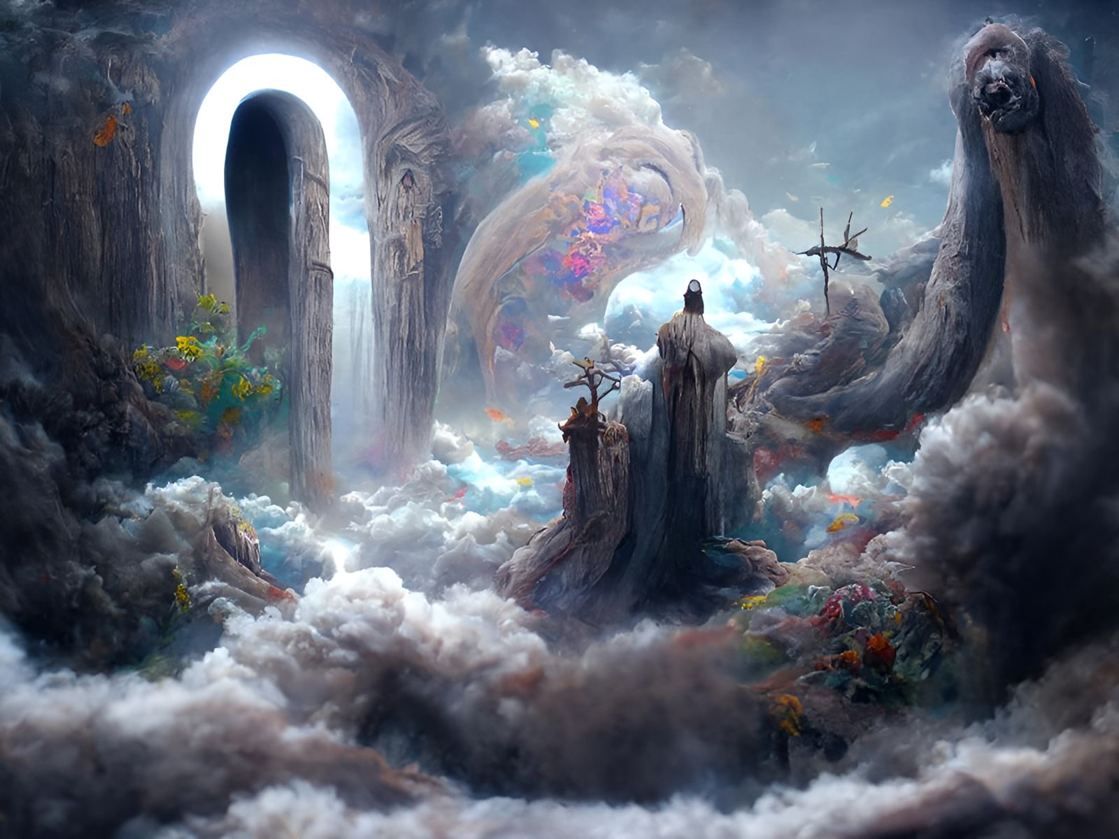 Biblical Fantasy: Heavens Portal - AI Generated Artwork - NightCafe Creator