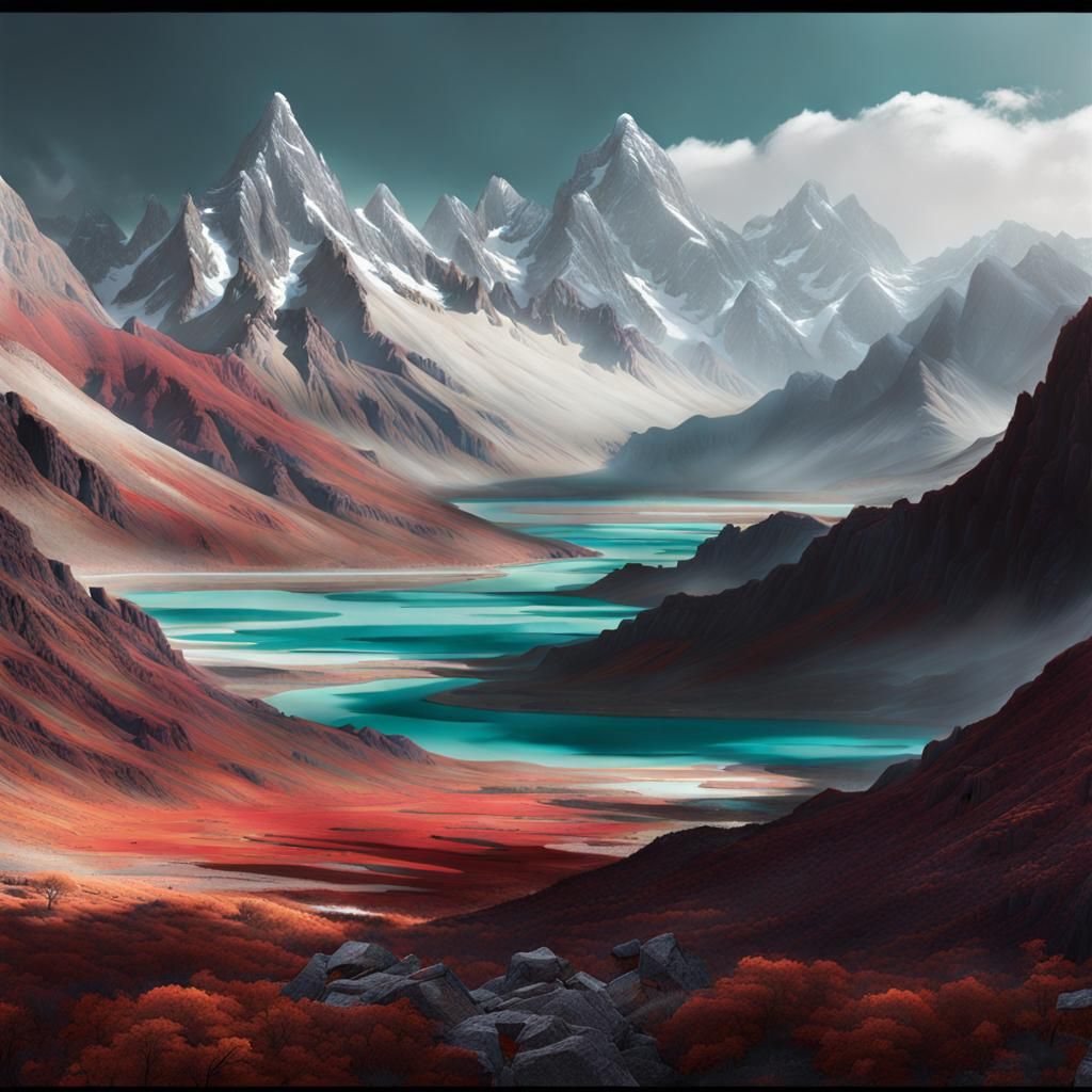 Colour palette detailed matte painting - AI Generated Artwork ...