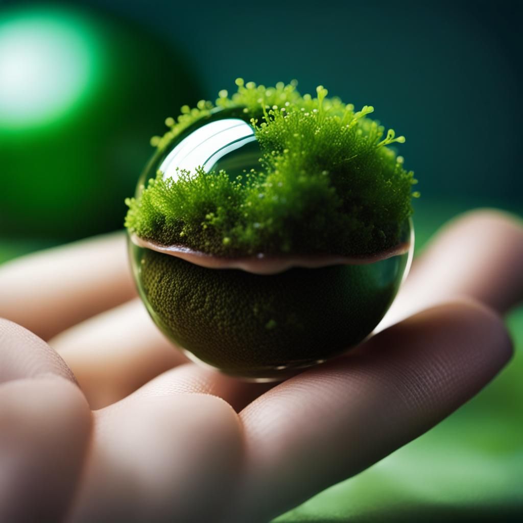 marimo moss b - AI Generated Artwork - NightCafe Creator