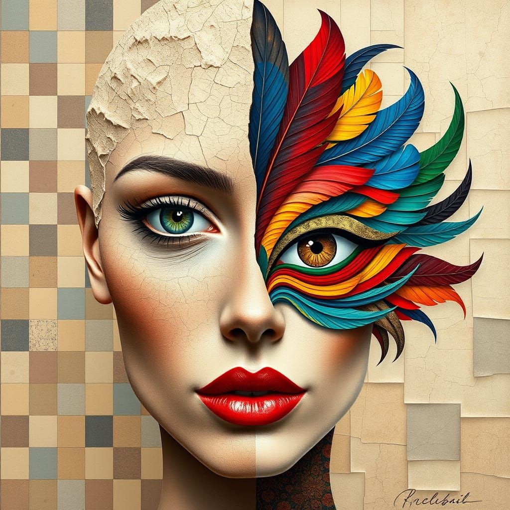 A split-face design - A split-face design