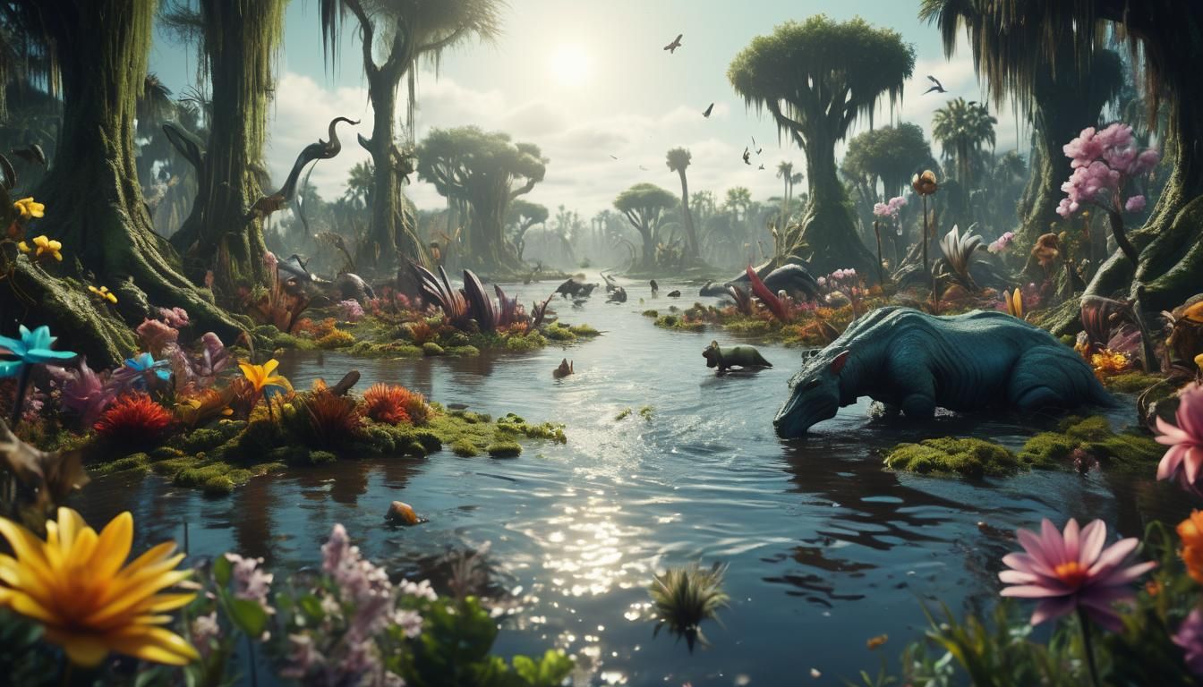 A escape into another world - AI Generated Artwork - NightCafe Creator