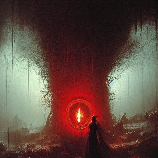 tree of blood - AI Generated Artwork - NightCafe Creator