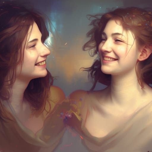 A lesbian collection - AI Generated Artwork - NightCafe Creator