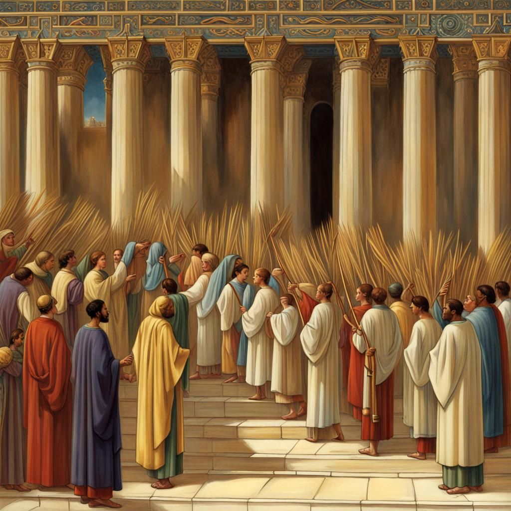 A reed like a rod was given to me. Someone said, “Rise, and measure God ...