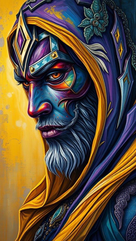 Drow Ranger Brooding WLOP contrasting colors cool colors deep color ...