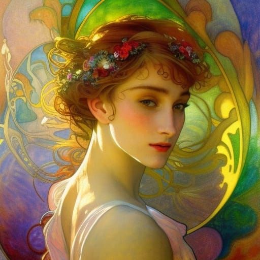 Glass Maiden - AI Generated Artwork - NightCafe Creator