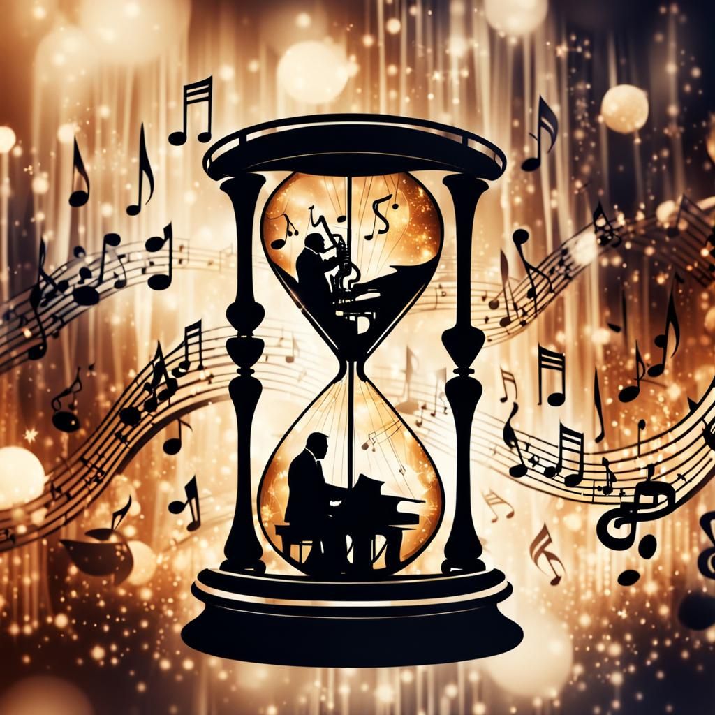 a vintage jazz club in an hour glass - AI Generated Artwork - NightCafe ...