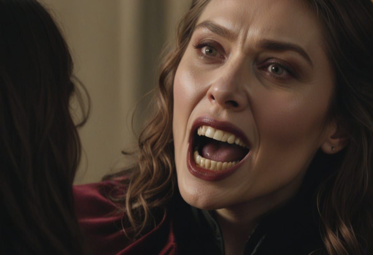 Vampire Vampire Queen in Midnight Terror - AI Art