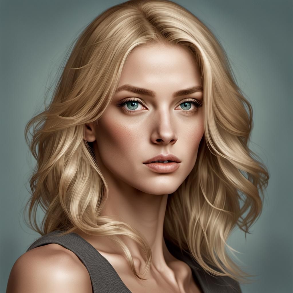 blonde girl - AI Generated Artwork - NightCafe Creator