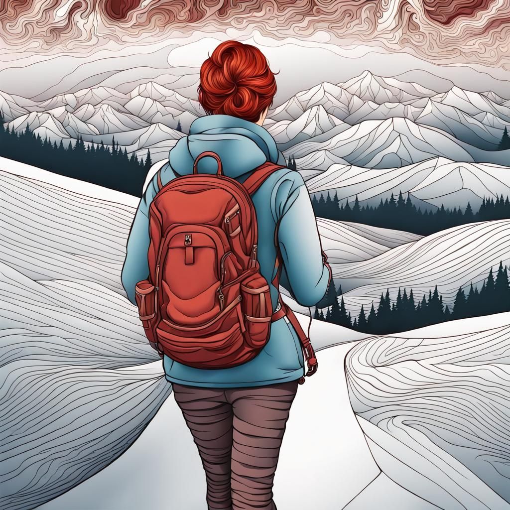 hiking - AI Generated Artwork - NightCafe Creator