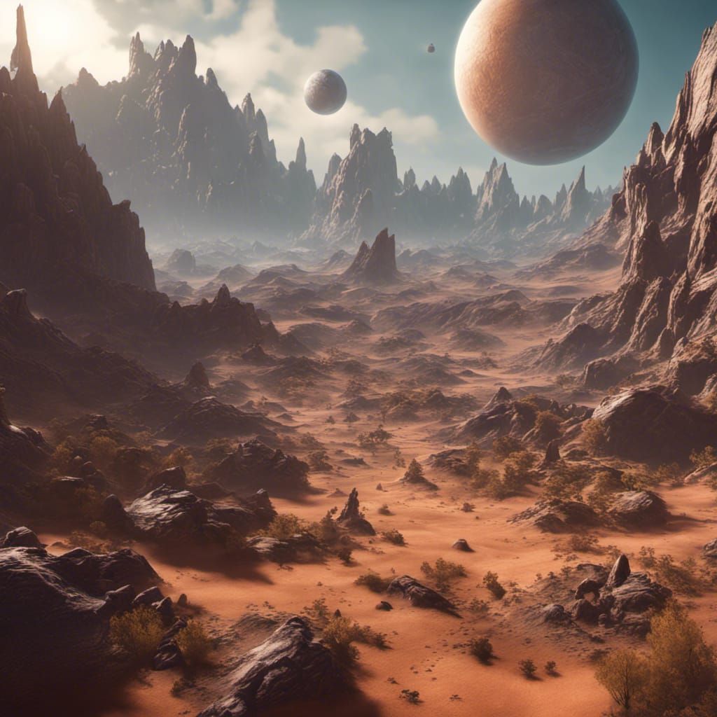 Alien Moon - AI Generated Artwork - NightCafe Creator