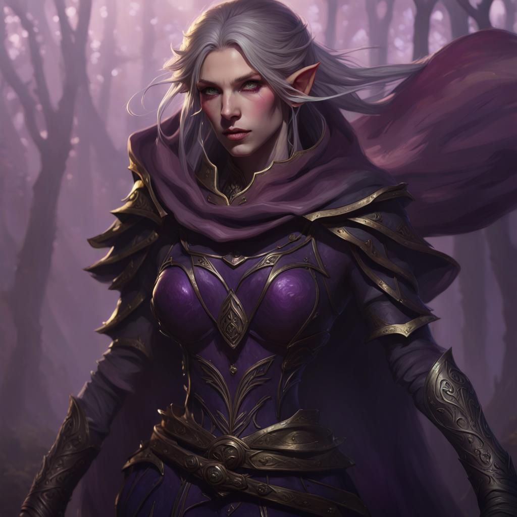 Female Elf Bladesinger - AI Generated Artwork - NightCafe Creator