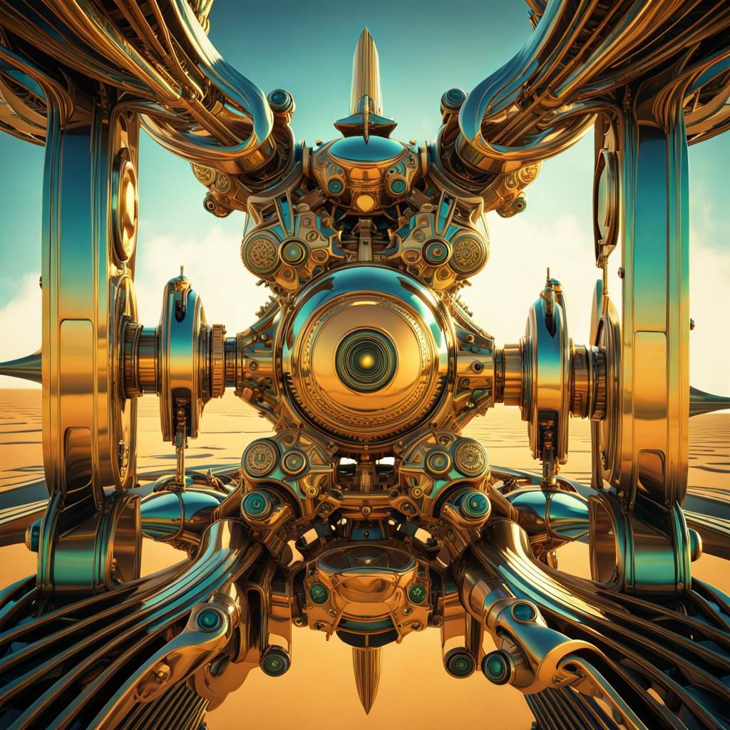 Symmetric Surrealism - AI Generated Artwork - NightCafe Creator