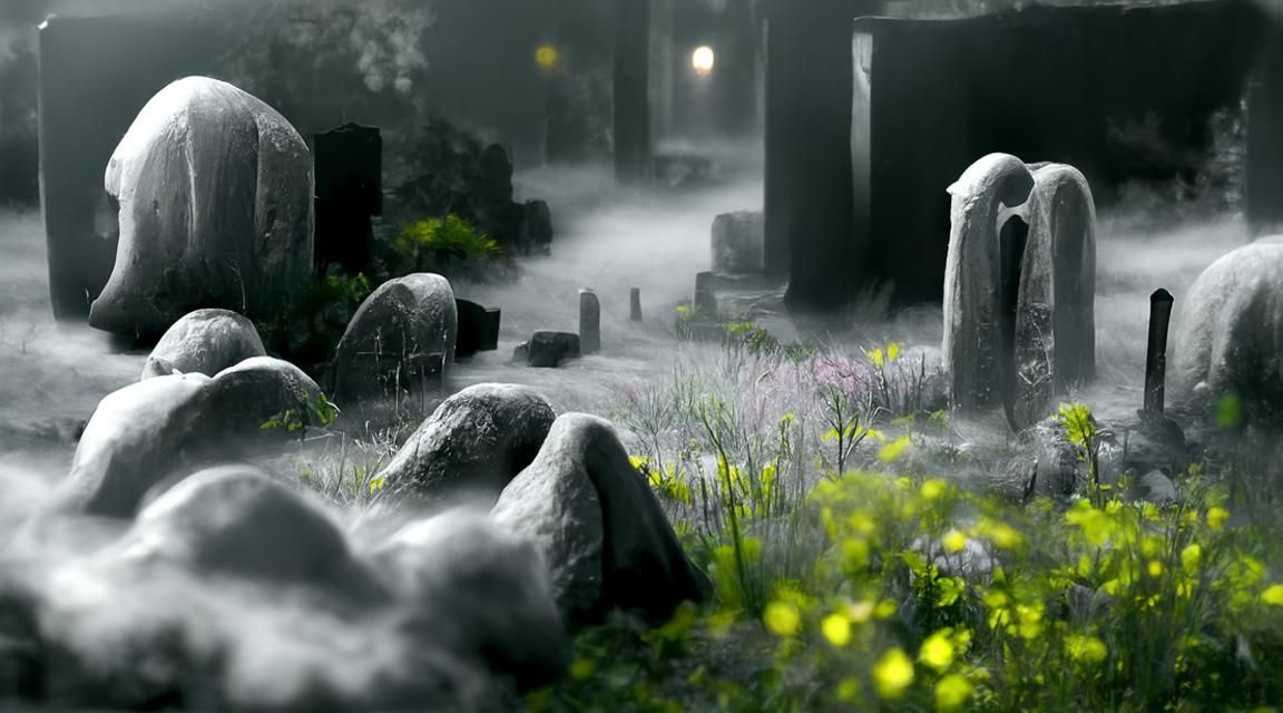 Graveyard - AI Generated Artwork - NightCafe Creator