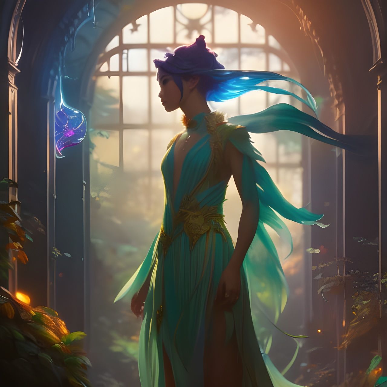 Blue spring tribe - AI Generated Artwork - NightCafe Creator