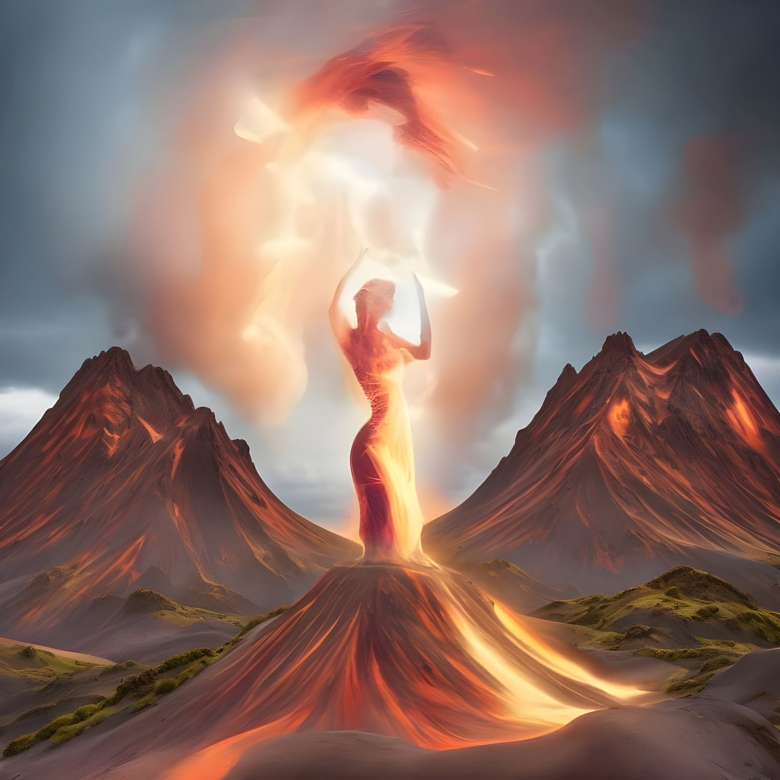 Pyro Princess - AI Generated Artwork - NightCafe Creator