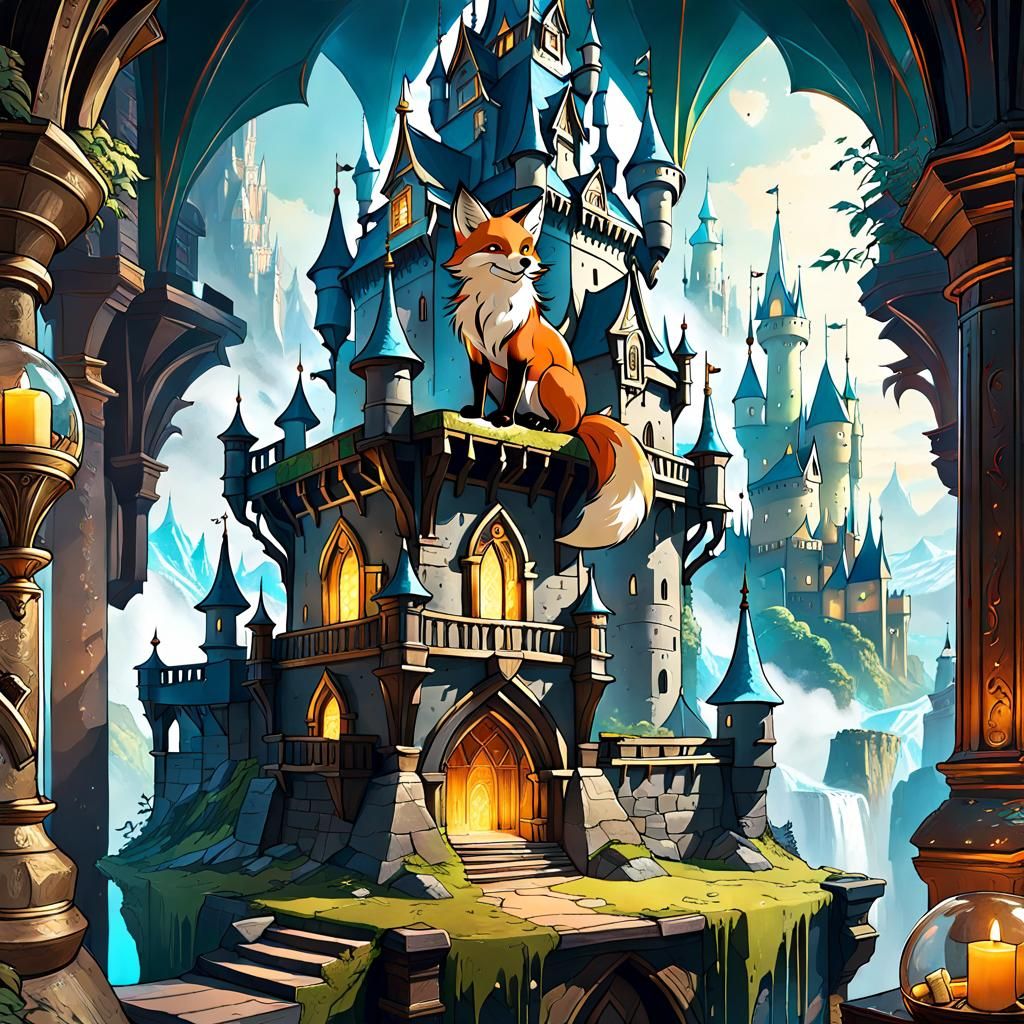 Fox Castle - AI Generated Artwork - NightCafe Creator
