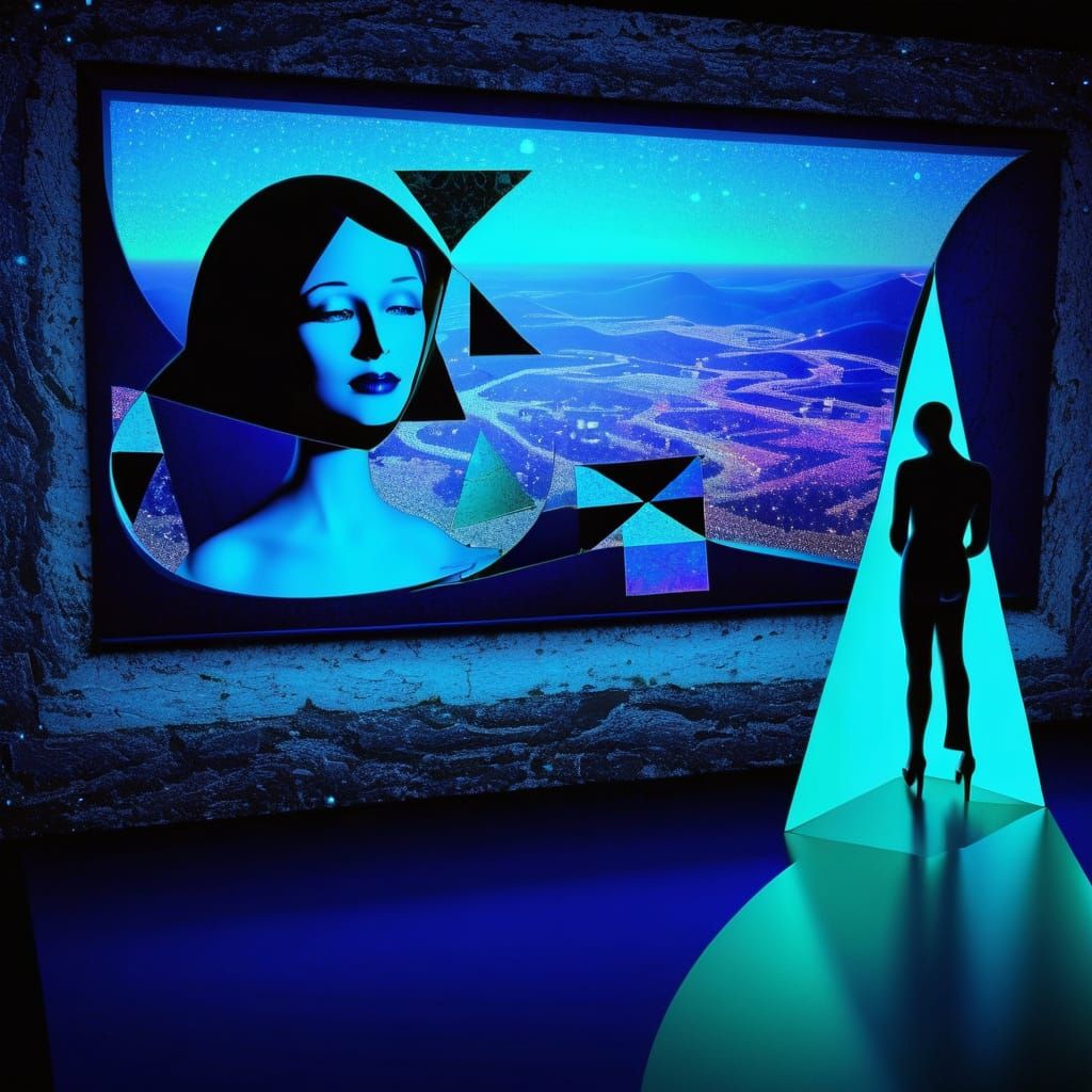 infinite curved space metalorganic architextual fr... - AI Art