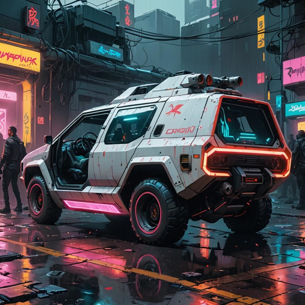 cyberpunk vehicle - AI Generated Artwork - NightCafe Creator