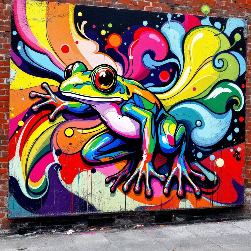 Frog graffiti - Frog graffiti