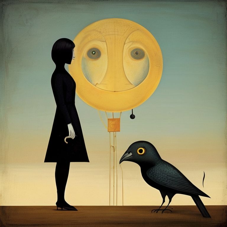 Woman and her predator - AI Generated Artwork - NightCafe Creator