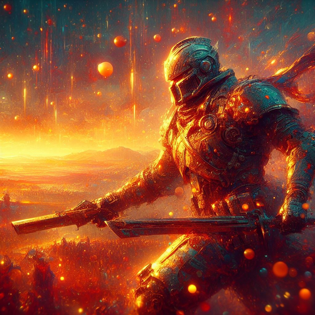 The Atomic Warrior - AI Generated Artwork - NightCafe Creator