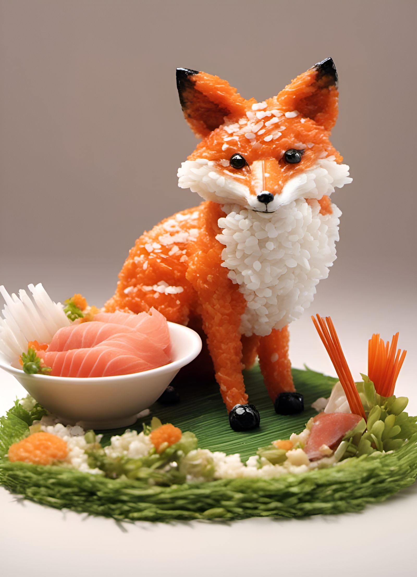 Sushi Fox - AI Generated Artwork - NightCafe Creator