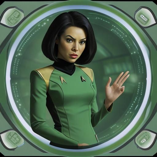 star trek alien green commander - AI Generated Artwork - NightCafe Creator