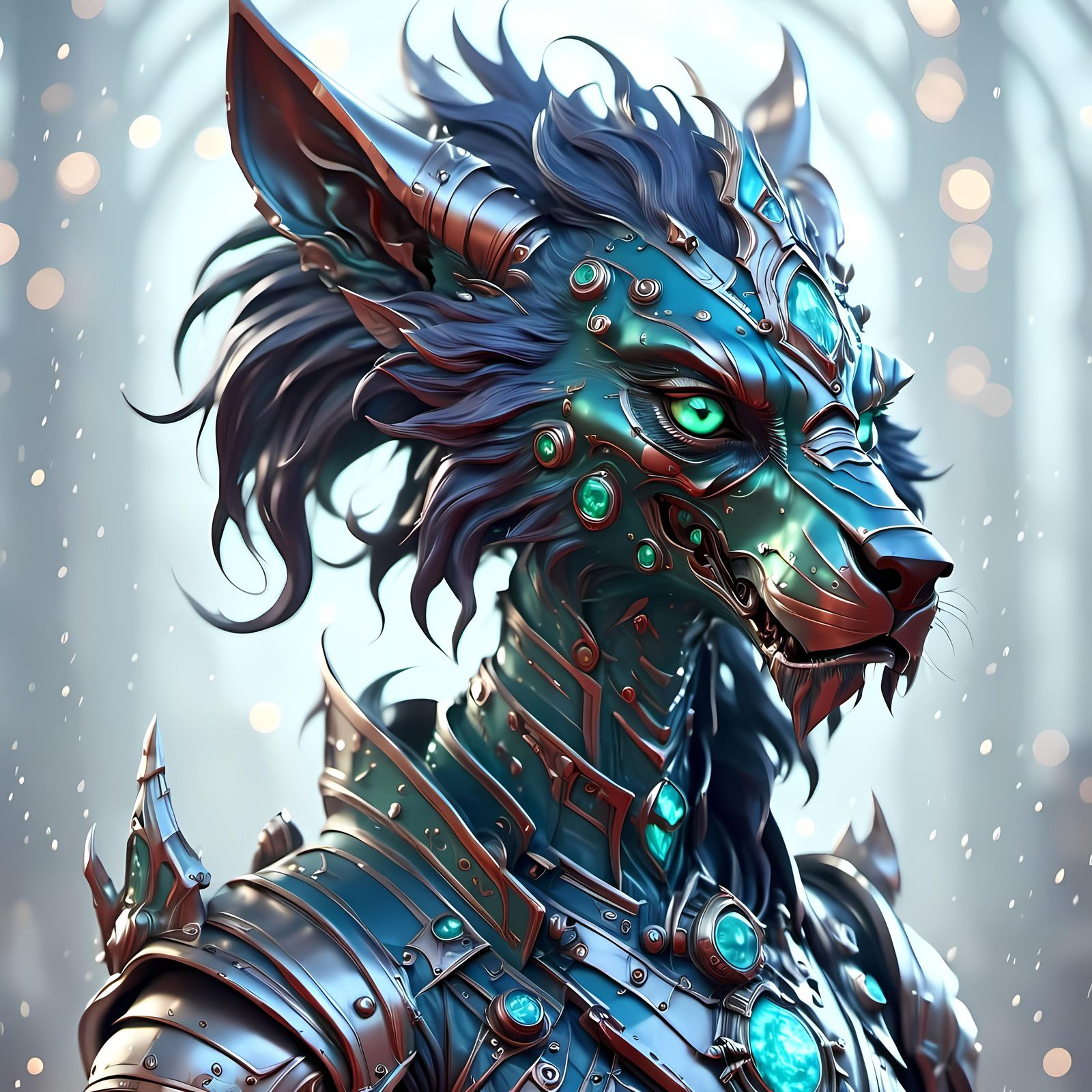 Green Beastkin Daughter - AI Generated Artwork - NightCafe Creator