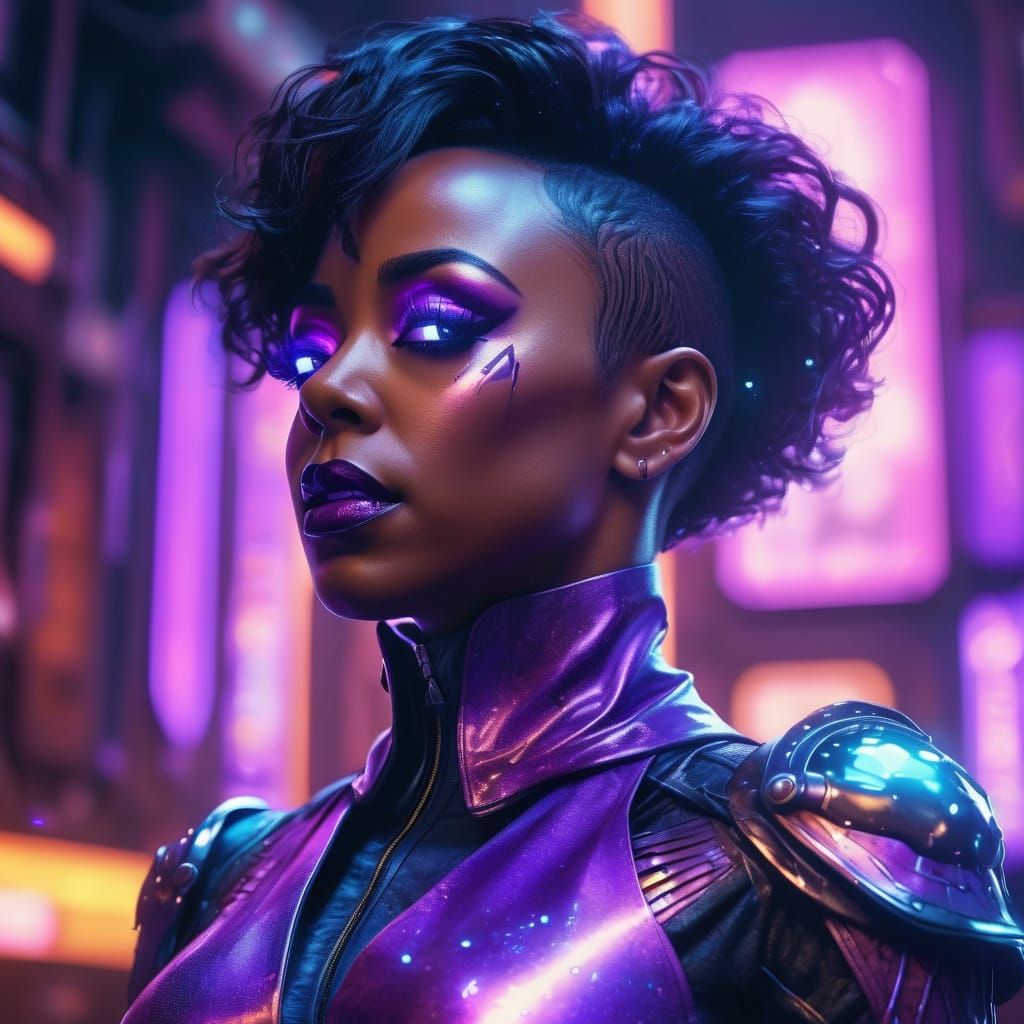 🟣💜Tichina Arnold is a futuristic cyber-sorceress, in her electronic ...