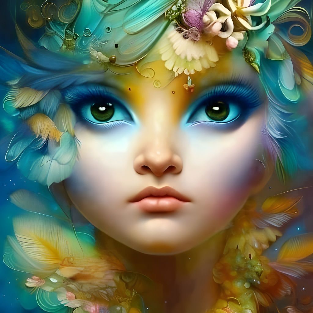 Intricate Avian Princess - AI Generated Artwork - NightCafe Creator