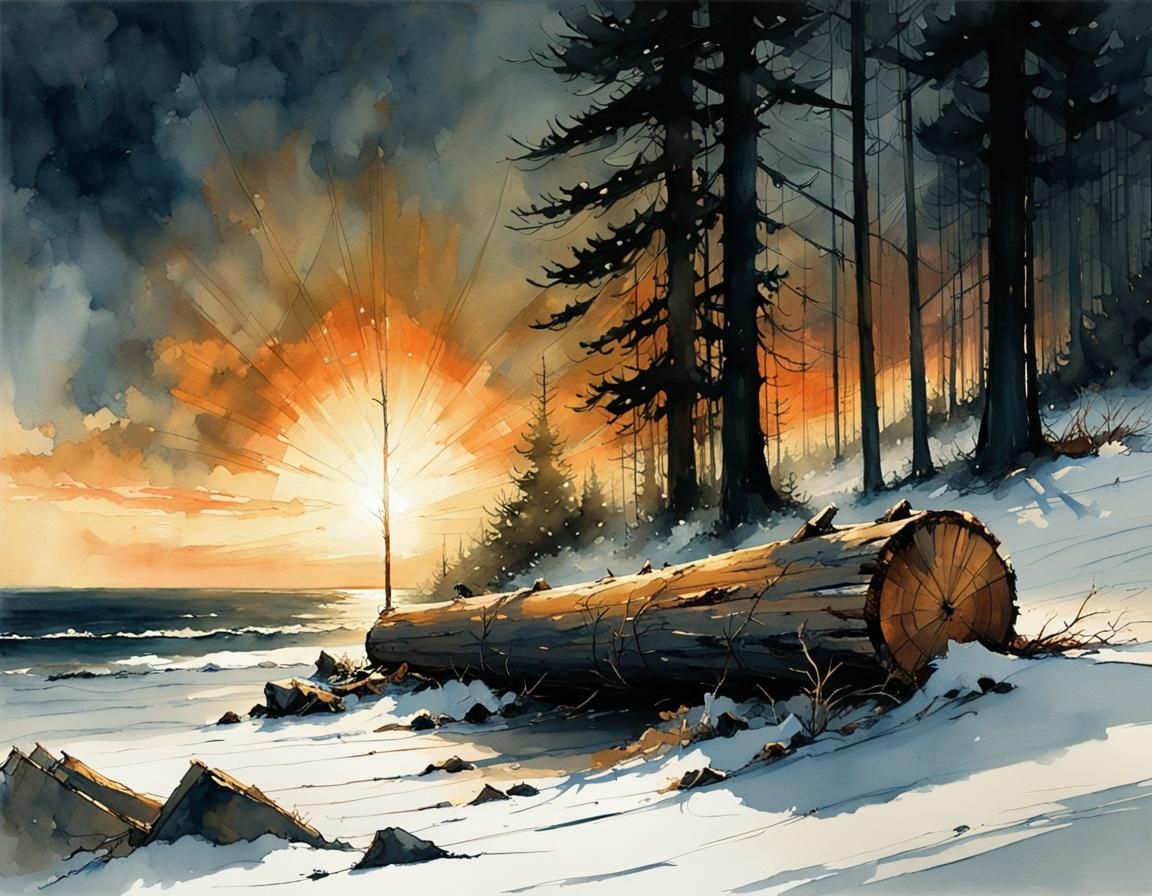 Winter Solstice - 2 - AI Generated Artwork - NightCafe Creator