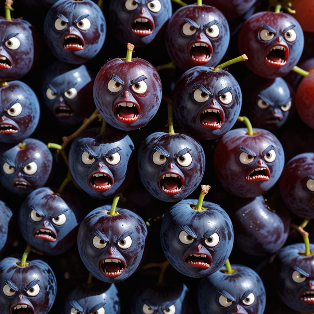 The Grapes of Wrath - Angry Grapes in a Fruity Uprising