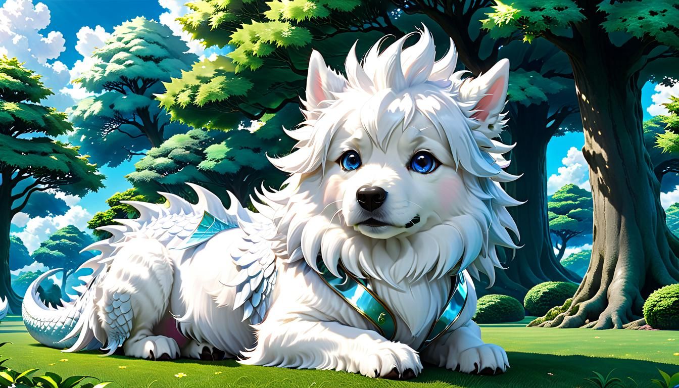 Dragon Dog - AI Generated Artwork - NightCafe Creator